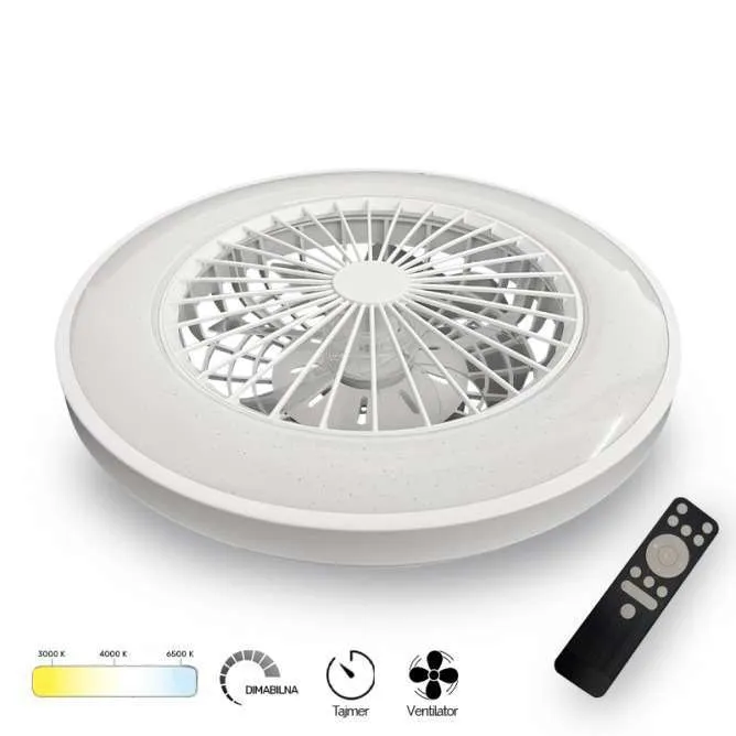 LED plafonjera sa ventilatorom i daljinskim upravljačem