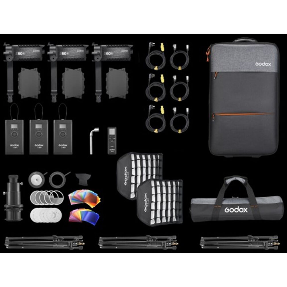 Godox S60Bi Bi-Color LED Focusing 3-Light Kit
Podesivi beam angle
Bi-color osvetljenje
Precizna reprodukcija boja
Podesiva jačina svetla
Uključeni barndoors
Više opcija kontrole
Fleksibilno...