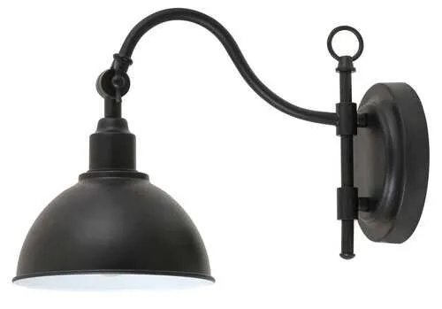 Zidna lampa Marc E27 1x MAX 25 mat crno