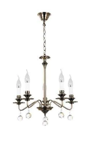 Luster Beatrice E14 5x MAX 40 antična bronza