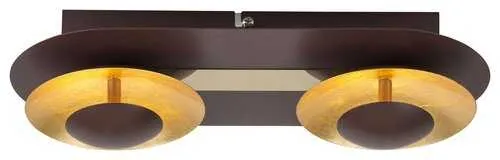 Zidna lampa Brigitte LED 2x 5 braon