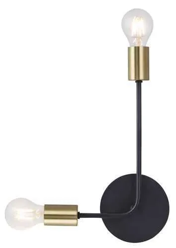 Zidna lampa Lanny E27 2x MAX 15 crna
