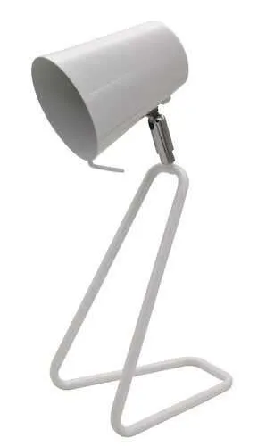 Stona lampa Olaf E14 1x MAX 25 bela