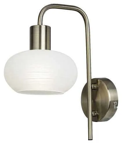 Zidna lampa Sorina E14 1x MAX 40 antik mesing