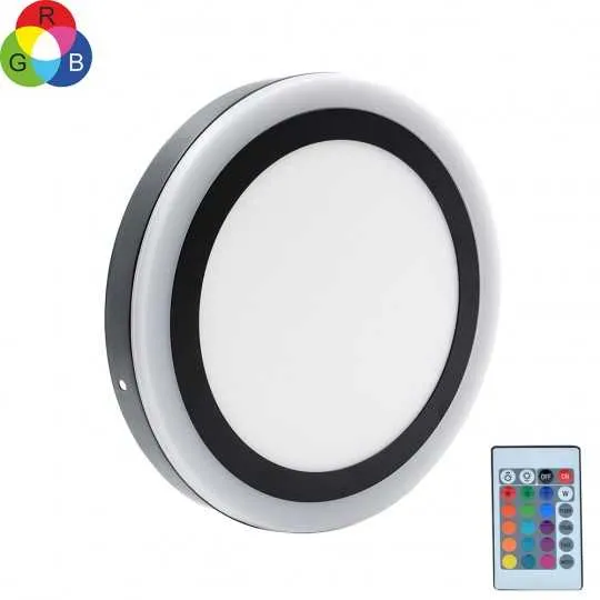 MP18NO-BK-WRGB 18W+6W 6500K+RGB crni nadgradni okrugli LED panel Mitea Lighting