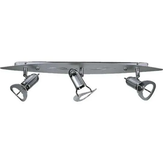 M543 hrom Spot lampa šina 3xE14 Mitea Lighting