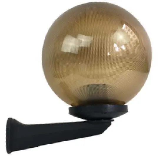 M350012 Max 1x60W prizmatik zlatna IP44 E27 kugla zidna lampa Mitea Lighting