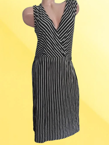 ❤️VISKOZNA PRUGASTA HALJINA❤️NOVO-L-XL