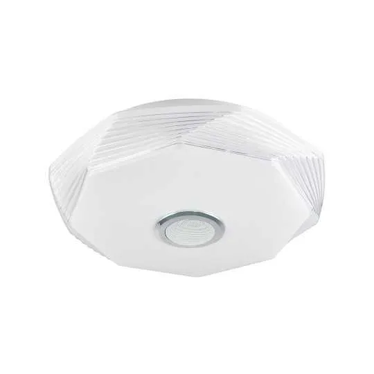 M205435-BT 2x24W 180~260V WRGB bela 410mm SMD LED plafonjera sa zvučnikom AURORA bluetooth Android/iOS APP iLink muzička plafonjera smart Mitea Lighting