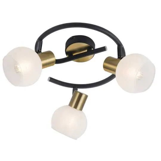 M131132 40W crno-zlatna 3xE14 Spot lampa Mitea Lighting