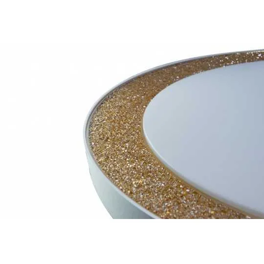 M205417 2x36W 180~260V 3CCT 3000/4000/6500K transparentno šampanj-zlatna+opal Ø550mm SMD LED plafonjera sa daljinskim Mitea Lighting