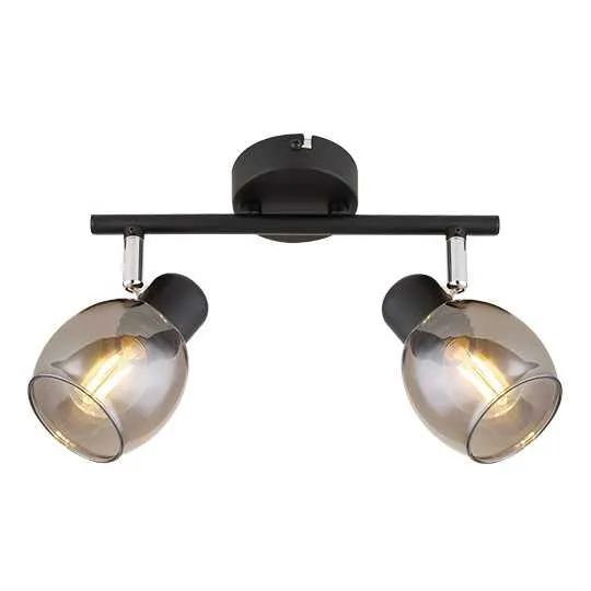 M195120 40W crna+siva 2xE14 Spot lampa Mitea Lighting