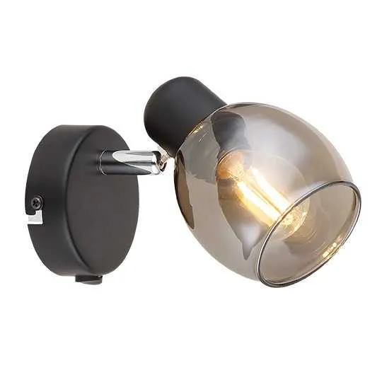 M195110 P 40W crna+siva 1xE14 Spot lampa sa prekidačem Mitea Lighting
