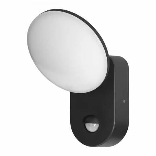 AD-OP-6206BLPMR4 15W 4000K LED crna zidna lampa sa senzorom pokreta IP65 RIOLIT ADVITI