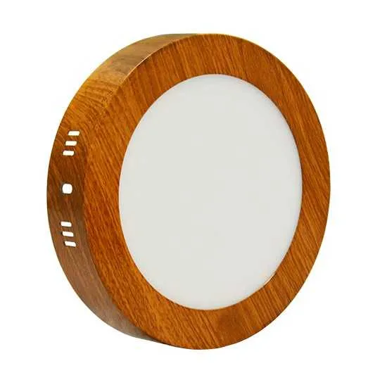 M12NO-WD 12W 3000K boja drveta nadgradni okrugli LED panel Mitea Lighting