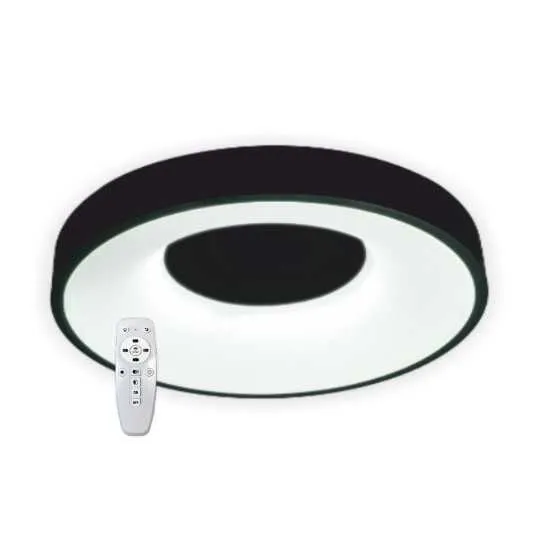 M205466 2x24W 180~260V 3CCT 3000/4000/6500K crna SMD LED plafonjera sa daljinskim 2 4G Mitea Lighting
