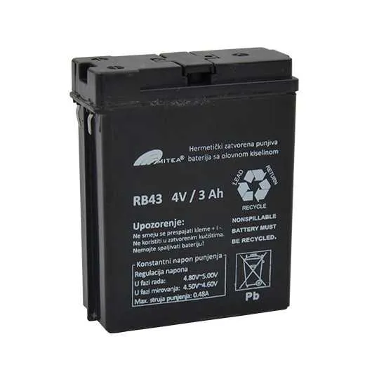 Baterija panik lampe 4V 3000 mAh Mitea Lighting