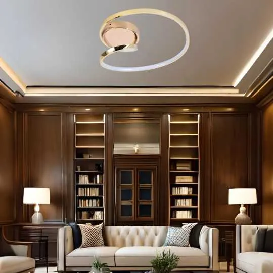 M10932-500 GD LED plafonska lampa 32W 3000K zlatna Mitea Lighting
