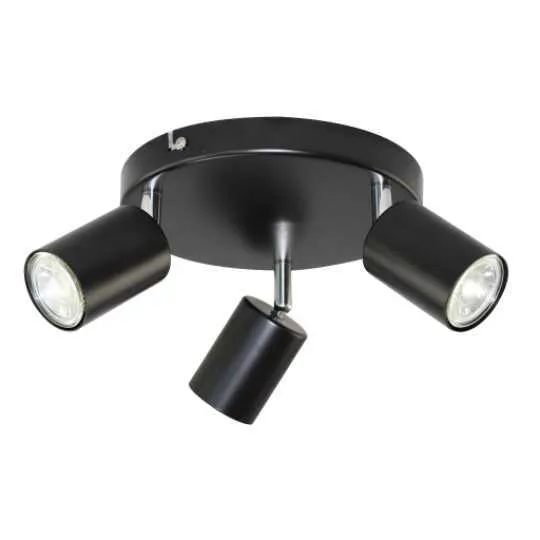 AD-OP-6246BGU10 crna spot lampa 3xGU10 max 50W 3Y RINO ADVITI