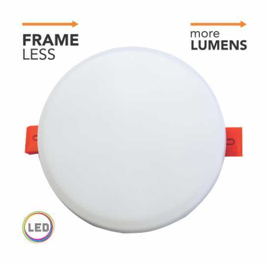 MP18UO-FL 18W 6500K beli ugradni okrugli LED panel FRAME LESS BACK SIDE Mitea Lighting