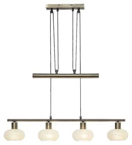 Visilica Sorina E14 4x MAX 40 antik mesing