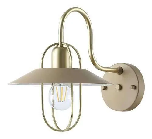 Zidna lampa Nesrin E27 1x MAX 40 zlatna