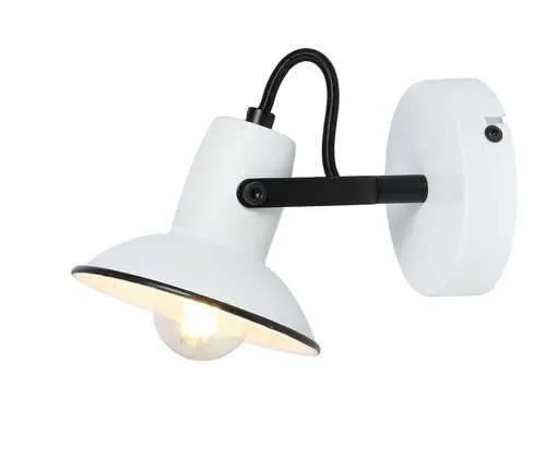Zidna lampa Maliet E14 1x MAX 40 bela