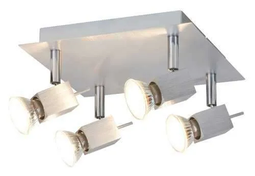 Spot Svetiljka Agata GU10 4x MAX 50 brušeni aluminijum