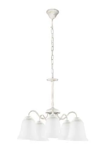 Luster Fabiola E27 5x MAX 40 antik bela