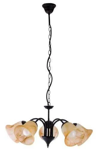 Luster Colette E14 5x MAX 40 crna