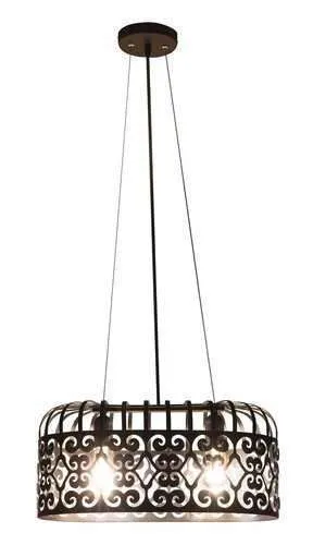 Visilica Alessandra E27 2x MAX 60 mat crno