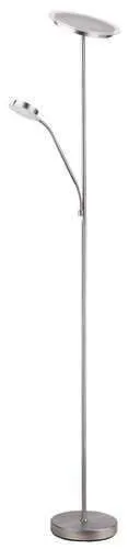 Podna lampa Aaron LED 18 LED 5 brušeni hrom