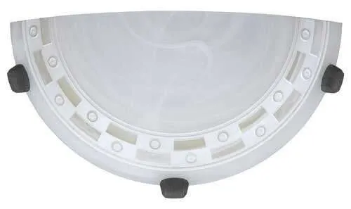 Zidna lampa Tom E27 1x MAX 60 alabaster sa teksturom