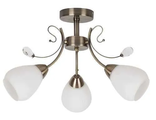 Plafonjera Susan E27 3x MAX 60 bronzana