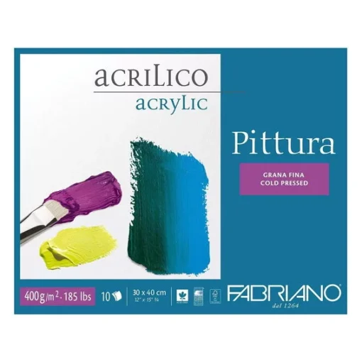 Slikarski blok Pittura za akrilne i uljane boje 30x40cm 400g Fabriano