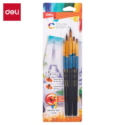 Četkice za slikanje sintetička dlaka Color Emotion EC406 – 5kom Deli