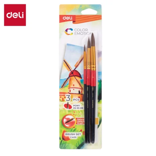 Četkice za slikanje prirodna dlaka Color Emotion EC405 – okrugle 1/3 Deli