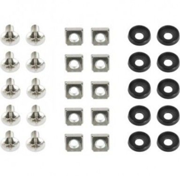 19A-FSET-01 Gembird 19 rack set, Vijci, navrtke i podloke, 10kom set
