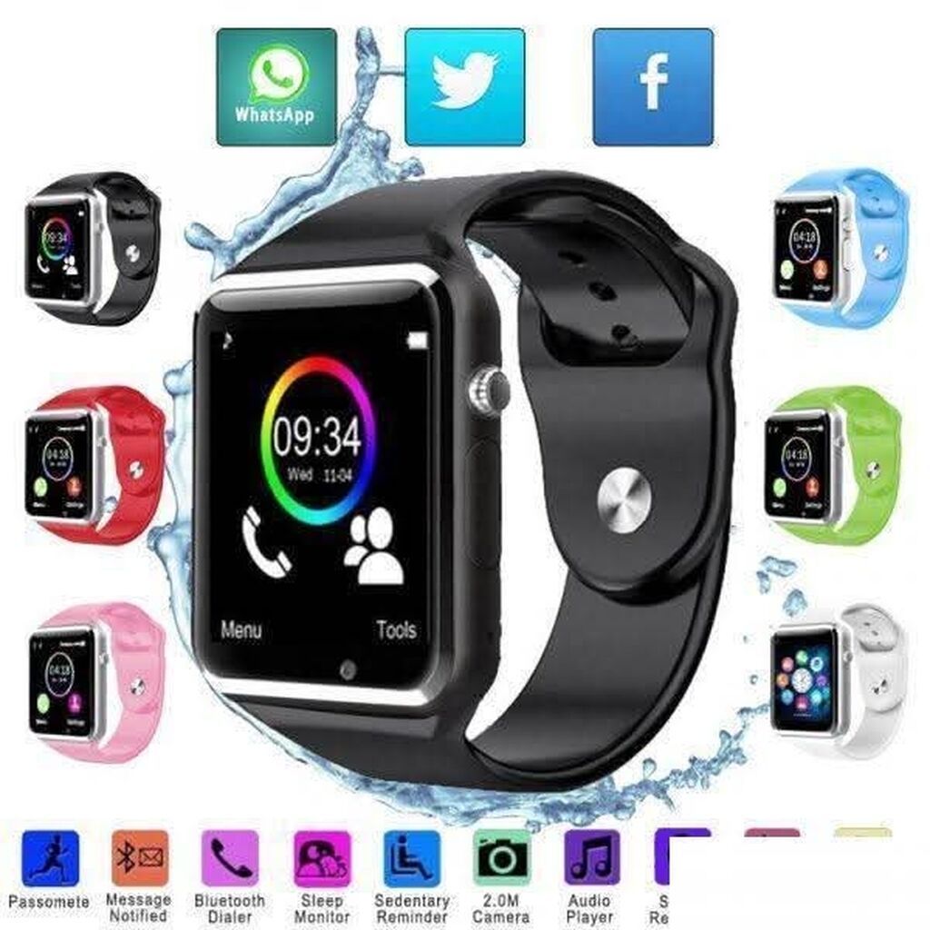 Smart Watch A1smart sat telefon Crni-Pametan sat Cena: 2800din Smart