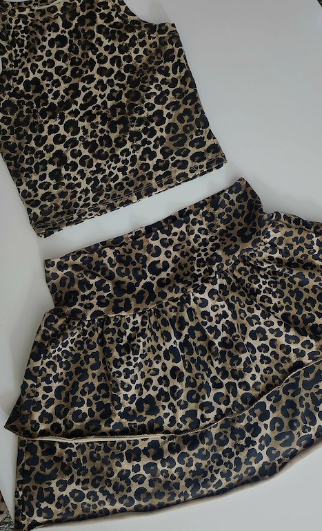 H&M dvodelni komplet za devojčice – leopard print, vel 12 -