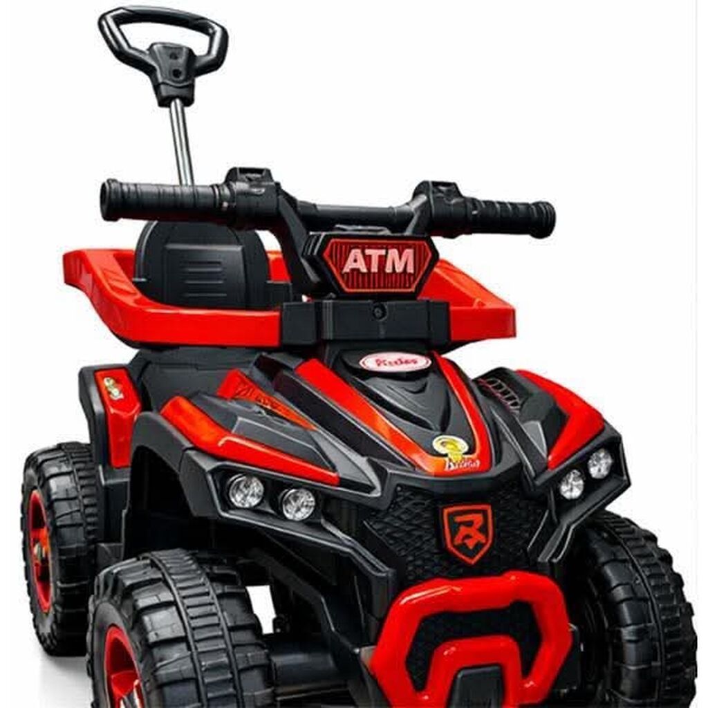 Dečiji guralica/quad ATV – 4 točka, upravljač i ručka za guranje -