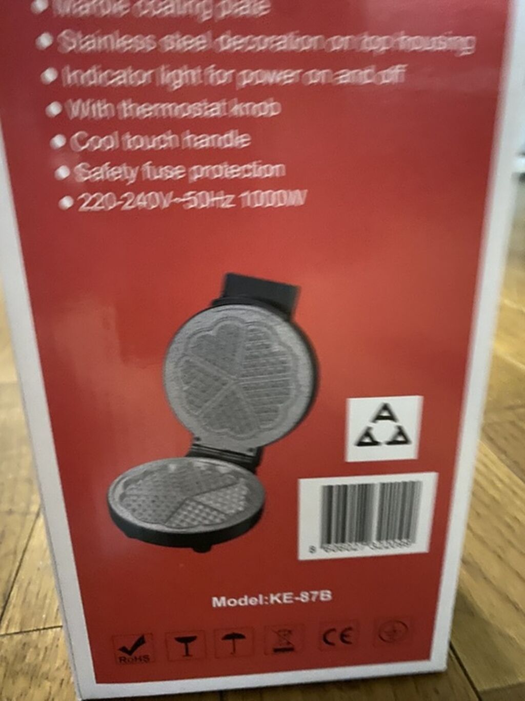 Aparat za vafle KENO Eternity KE-87B - Snaga: 1000 W - Ploče sa