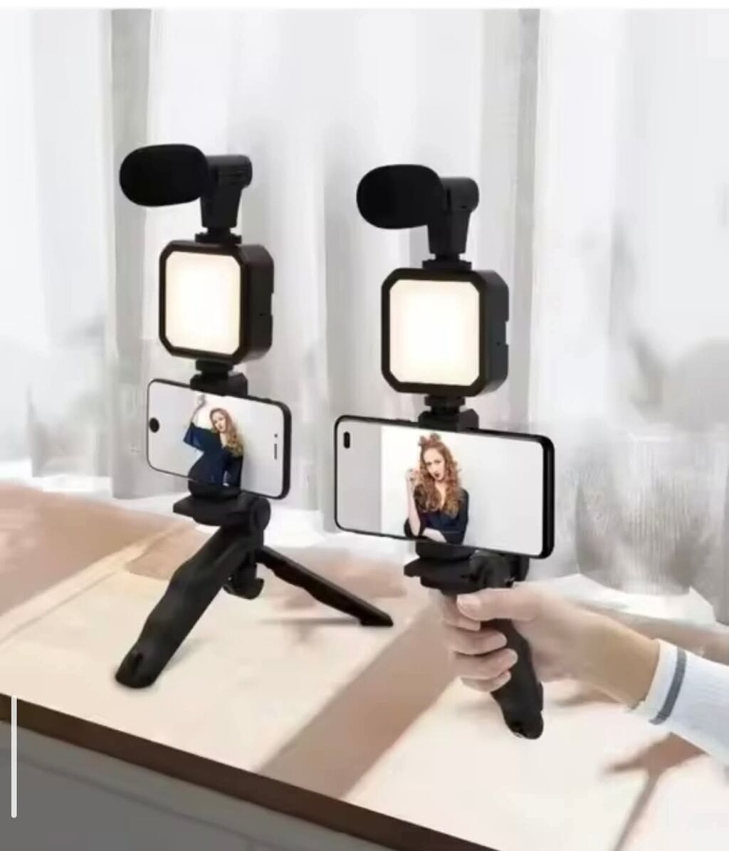05. Set za snimanje i slikanje sa mikrofonom i led svetlom – Set za