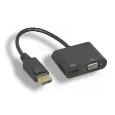Adapter- Konverter Displayport(M) - HDMI 4K+VGA(F) Linkom