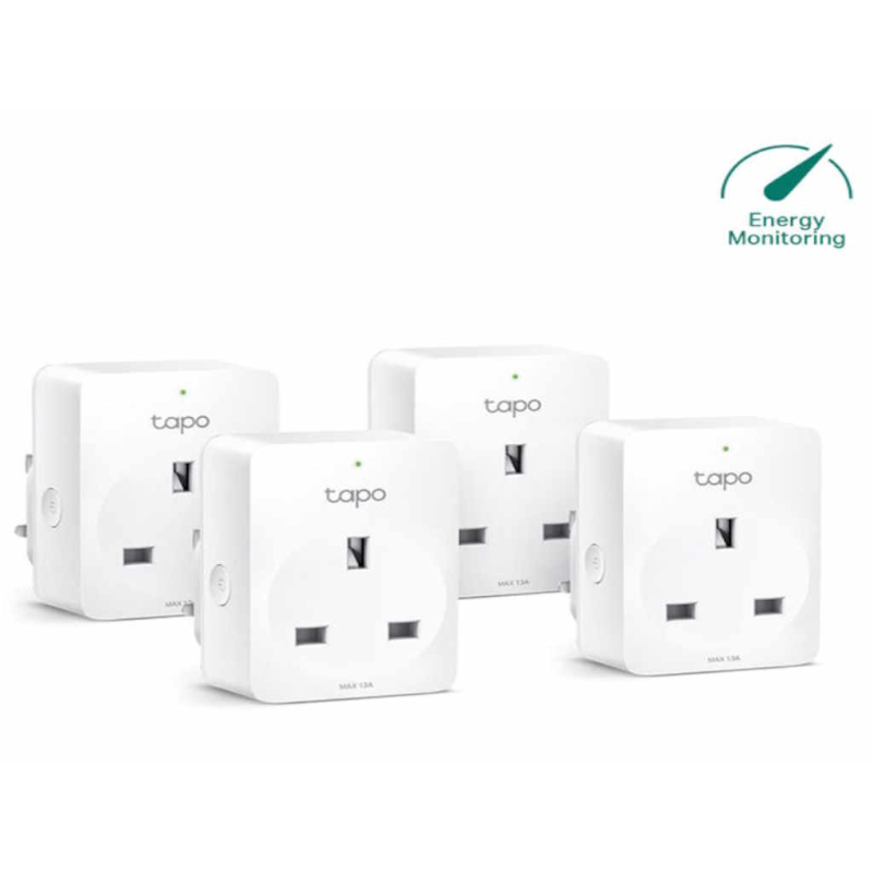 Pametna Uticnica TP-LINK Tapo P110(4-Pack) Wi-Fi/2,4Ghz/Max Load 16A/Bela