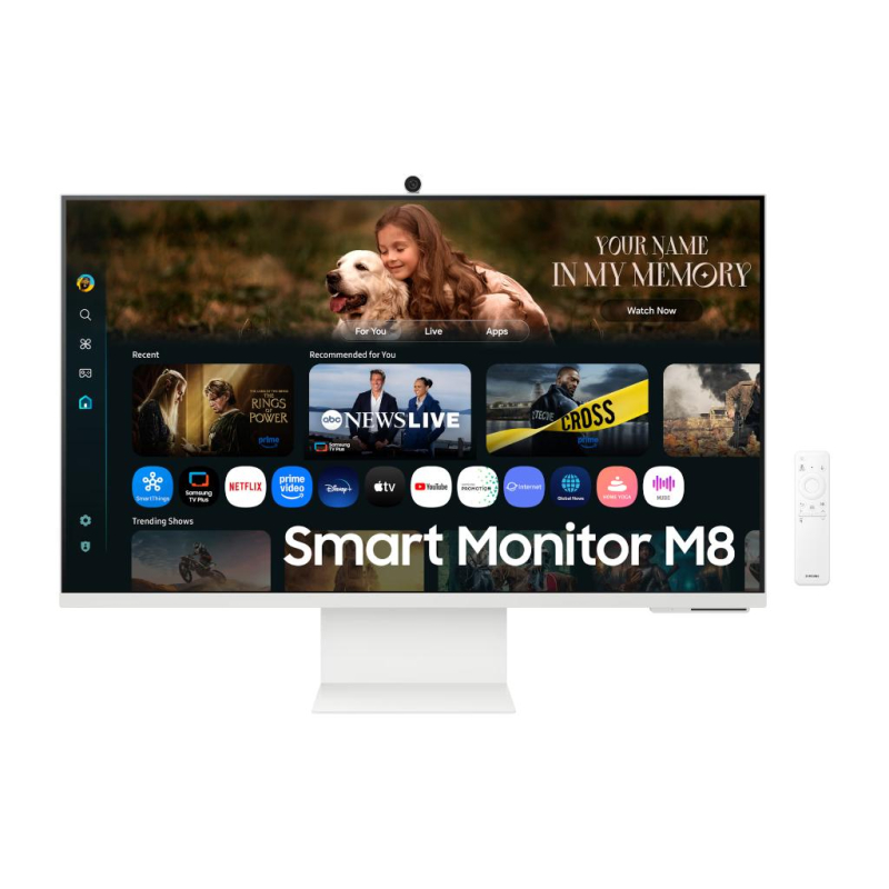 Monitor SAMSUNG LS32FM801UUXDU 32"/VA/3840x2160/60Hz/4ms GtG/HDMI,USB-C,LAN/VESA/Smart/Zvucnici/Bela