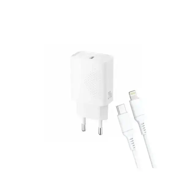 Kućni punjač XO L160 fast 20W Type C + lightning kabal