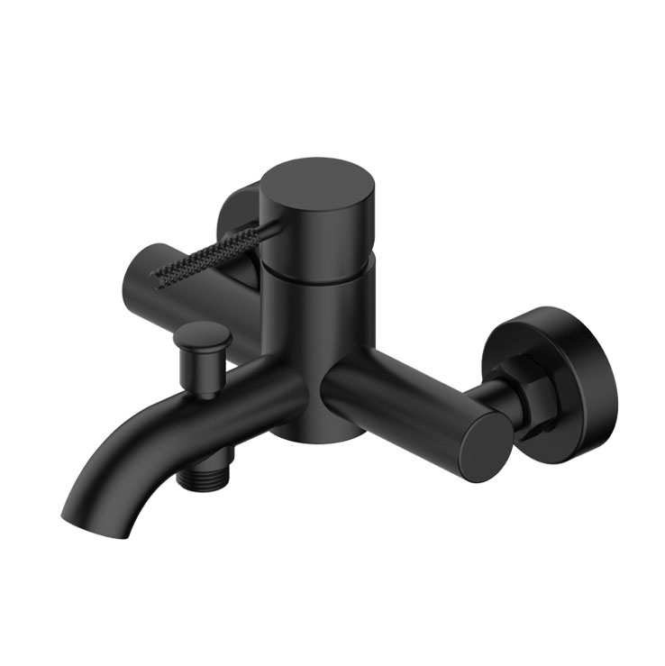 HERZ Luma slavina za kadu black crome
