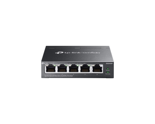 TP-LINK_ ES205GP 5-Port 10 100Mbps Gigabit Switch sa 4-Port PoE+ (LAN04550)