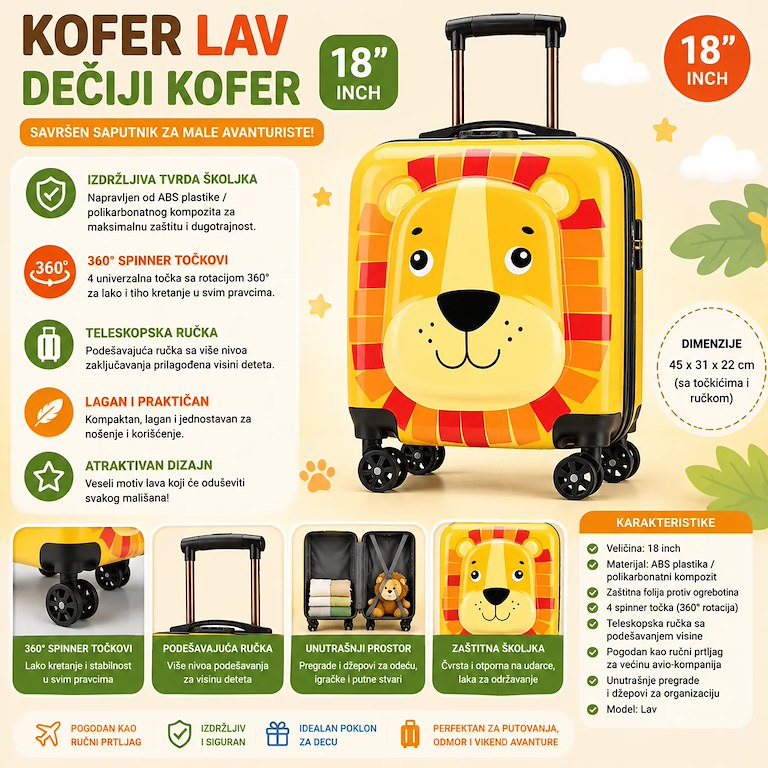 Deciji kofer Lav 11/71883